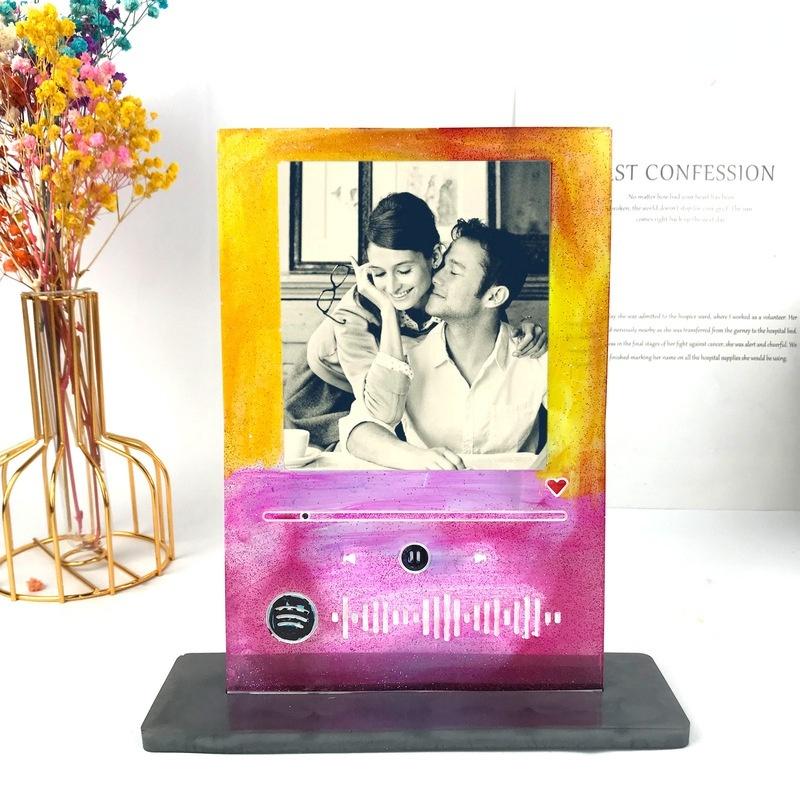 Buy 2 Types Photo Frame Silicone Mold Big Tree Mold MP3 Photo Frame ...