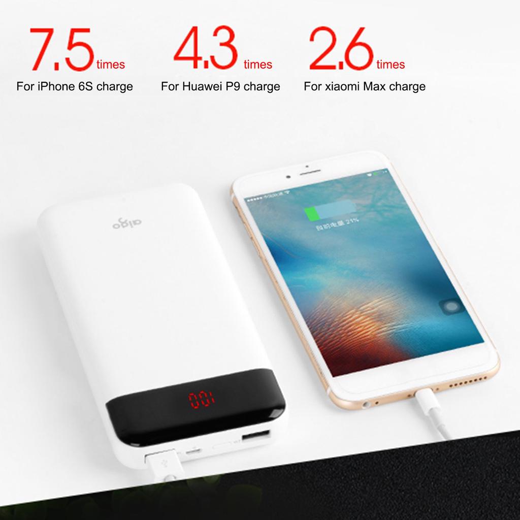Buy Aigo E20000 20000mAh Universal Power Bank Interface Type-C Dual USB ...