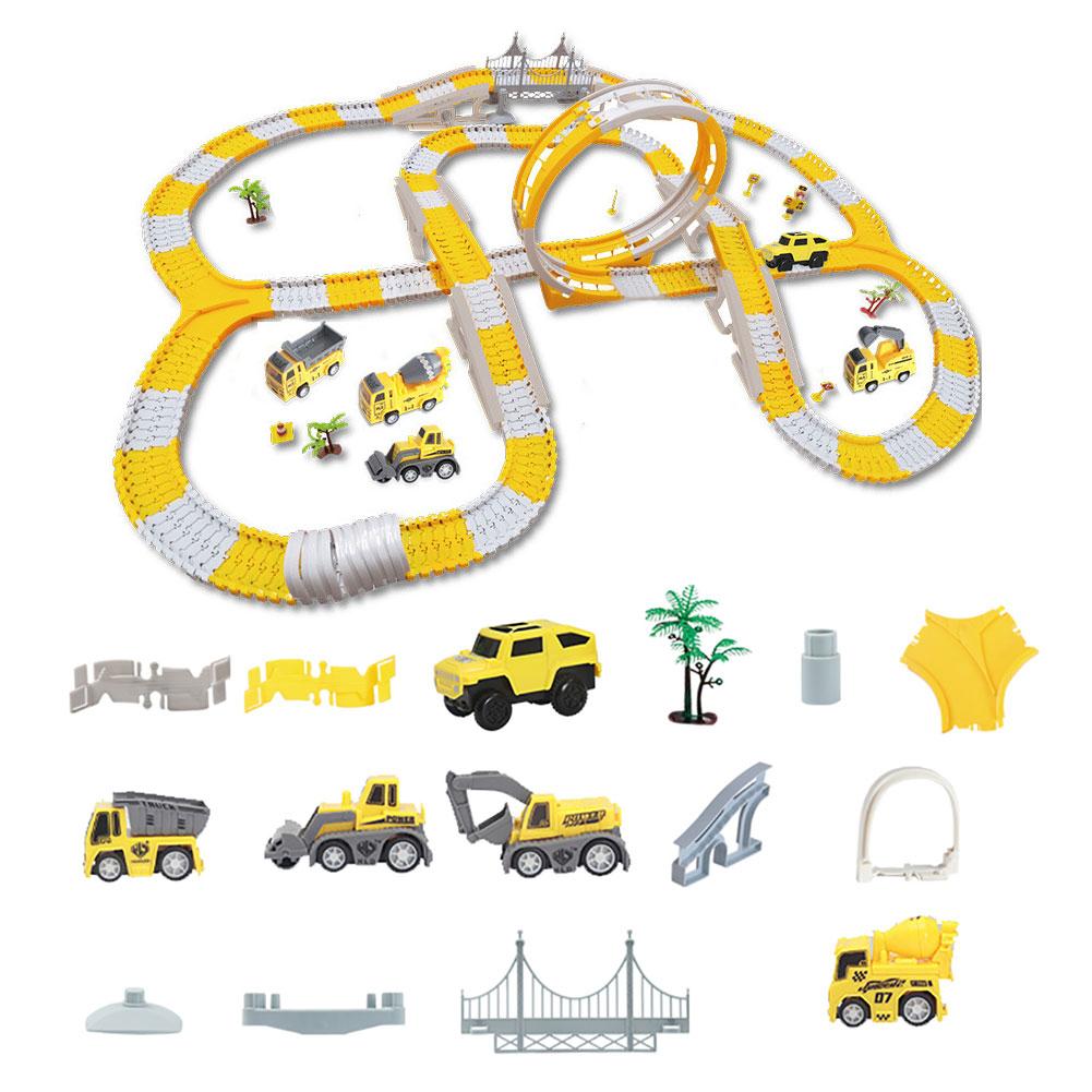 Cheap DIY Building Track Toys Set Flexible Building Racing Track Safe ...