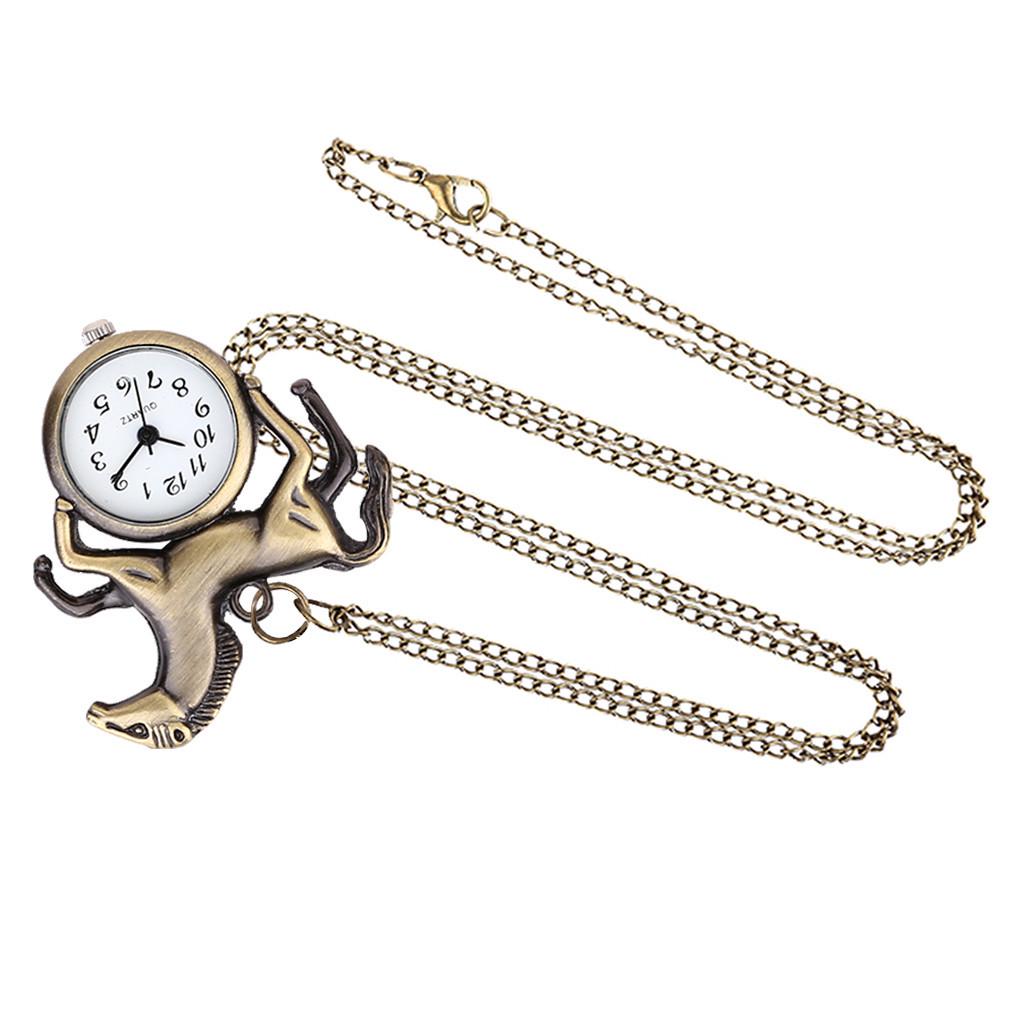 Cheap (Projector)Retro Personality Round Dial Quartz Pocket Watch ...