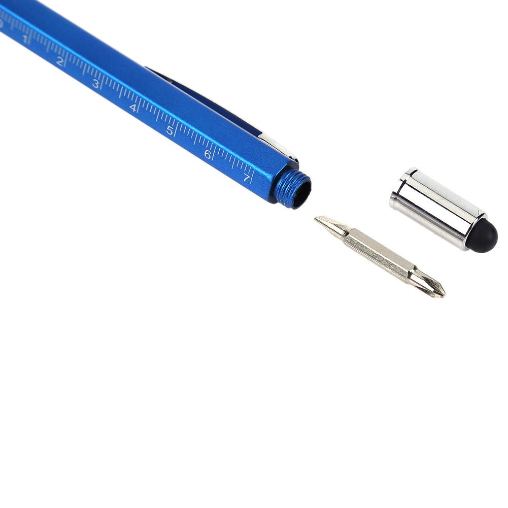 Ballpoint Pen Screwdriver Ruler Spirit Level Multifunction Pen(Blue ...