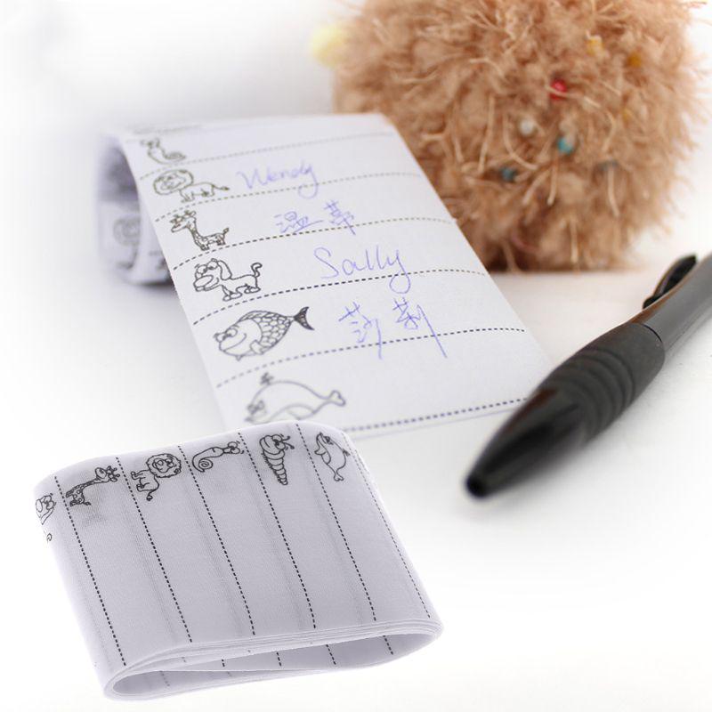 Buy 100pcs White Name Label Woven Custom Clothing Labels Fabric Tags ...