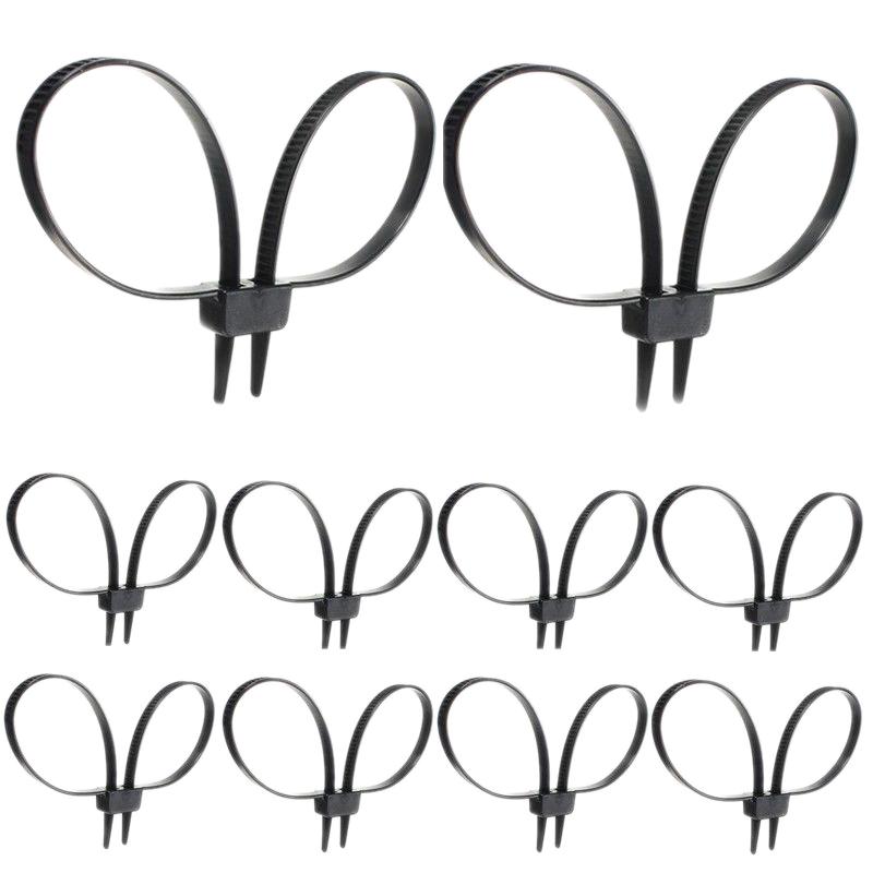 IDH 10pcs Flex Double Cuff Disposable Restraint Zip Tie Cuff Self ...