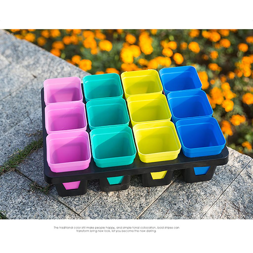 Buy Grow Seedlings Water-storing Flower Pot Pots Bracket Garden Decor ...