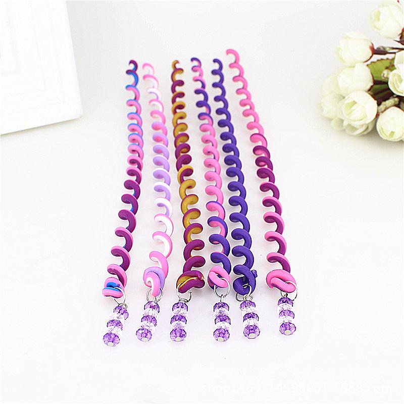 Buy 1pc Kids Beaded Rainbow Curler Braid Hair Sticker at affordable ...