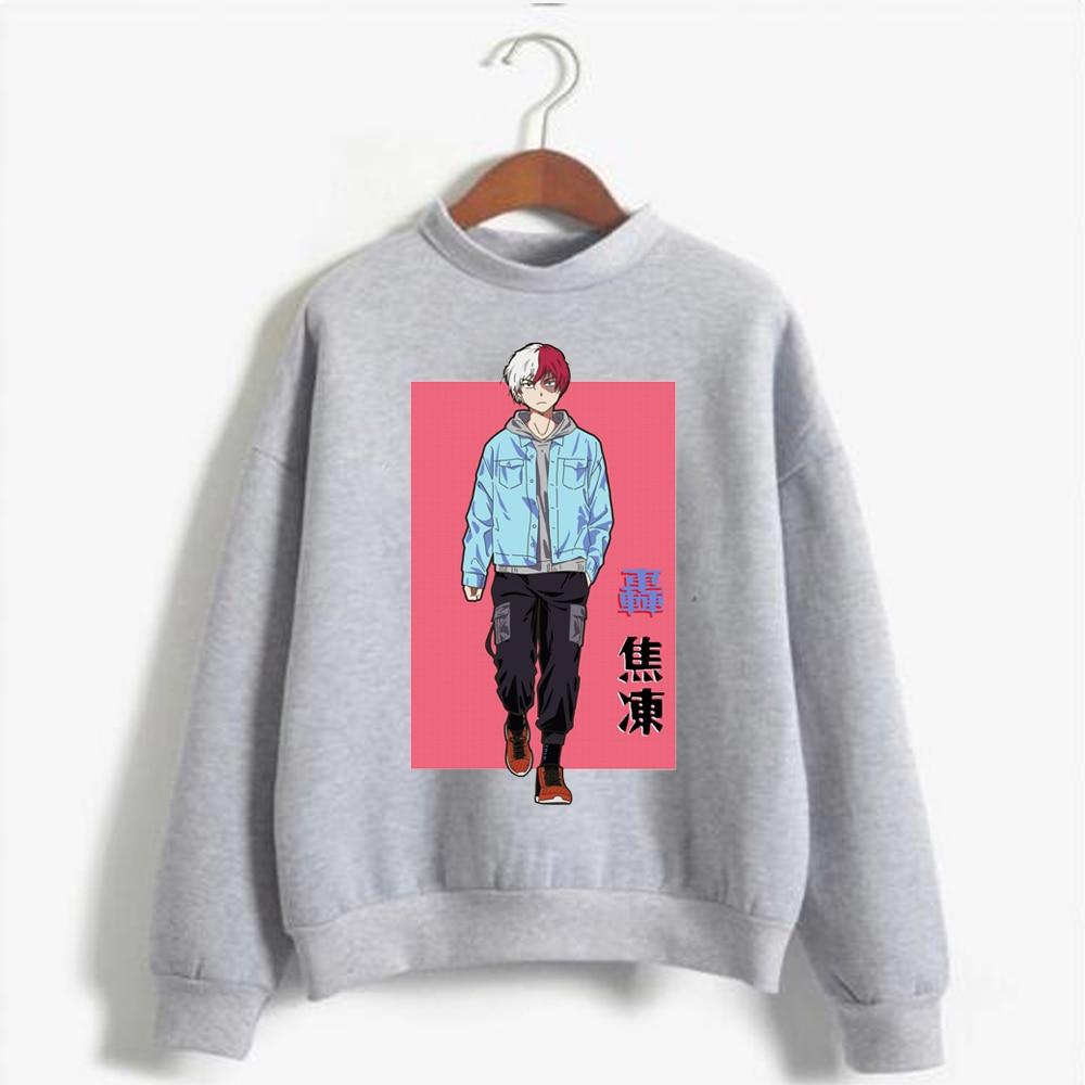 Buy Hoodie Sweatshirt My Hero Academia Todoroki Shoto Print Cosplay ...