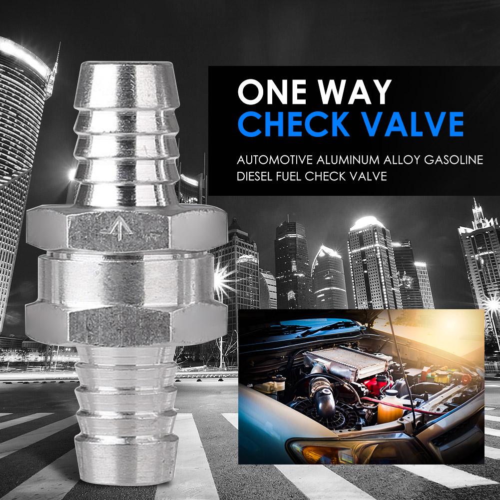 Buy Aluminium Alloy Fuel Non Return Check Valve One Way Petrol Air ...