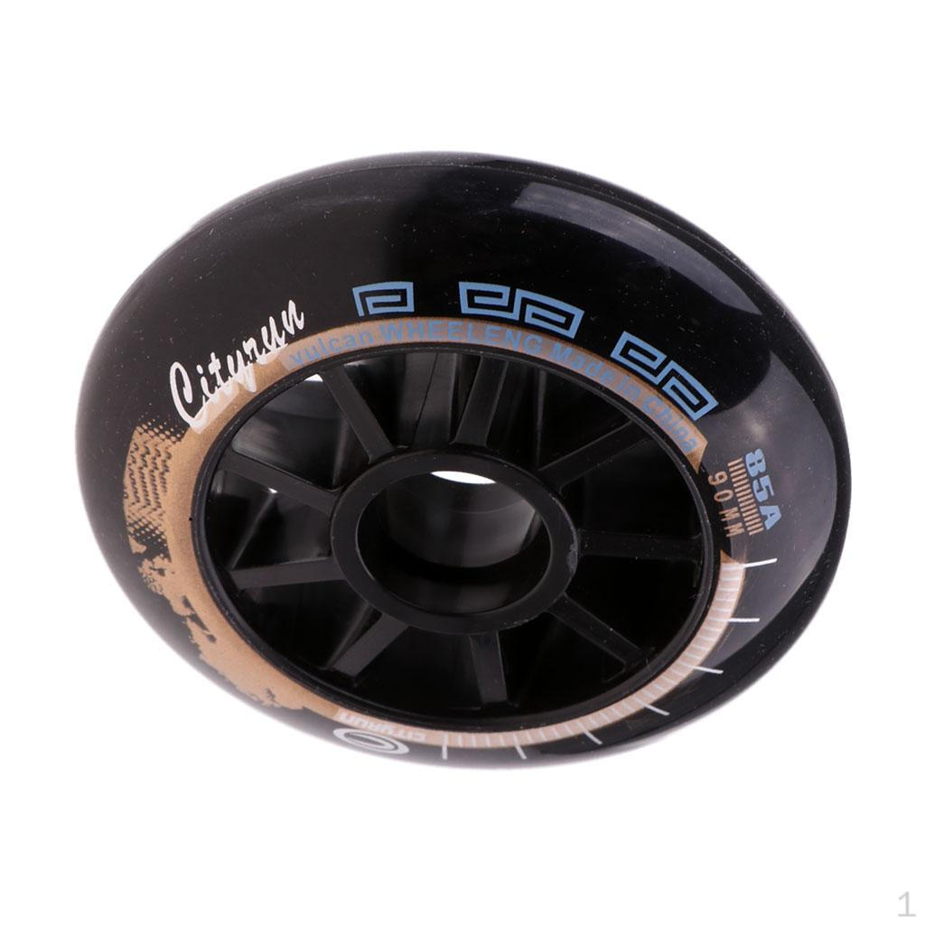 Buy Speed Skating Wheels Outdoor Indoor Inline Skate Tool 90mm Black at ...