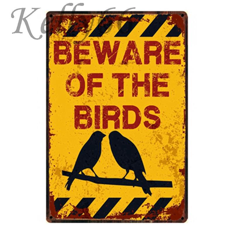 [ Kelly66 ] Beware Smake Shark Hunter Eaqle Vintage Metal Sign Tin ...