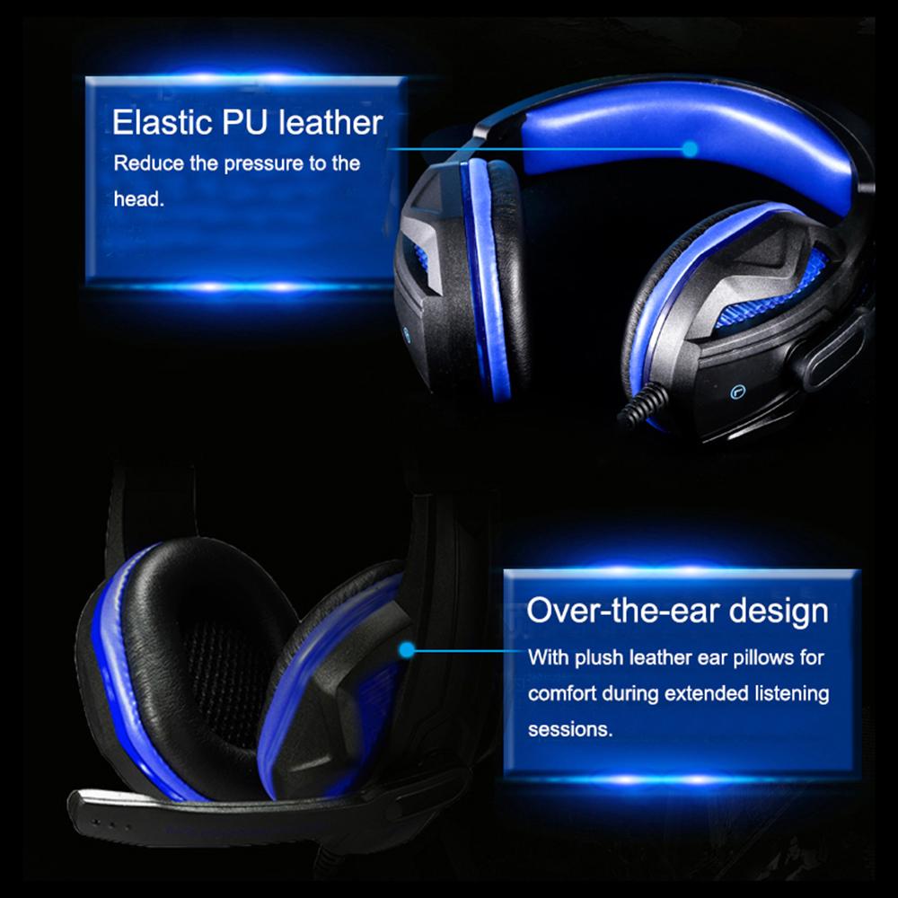 Buy SOYTO SY711MV 3.5mm LED Earphone Gaming Headset Gamer PC Headphone ...