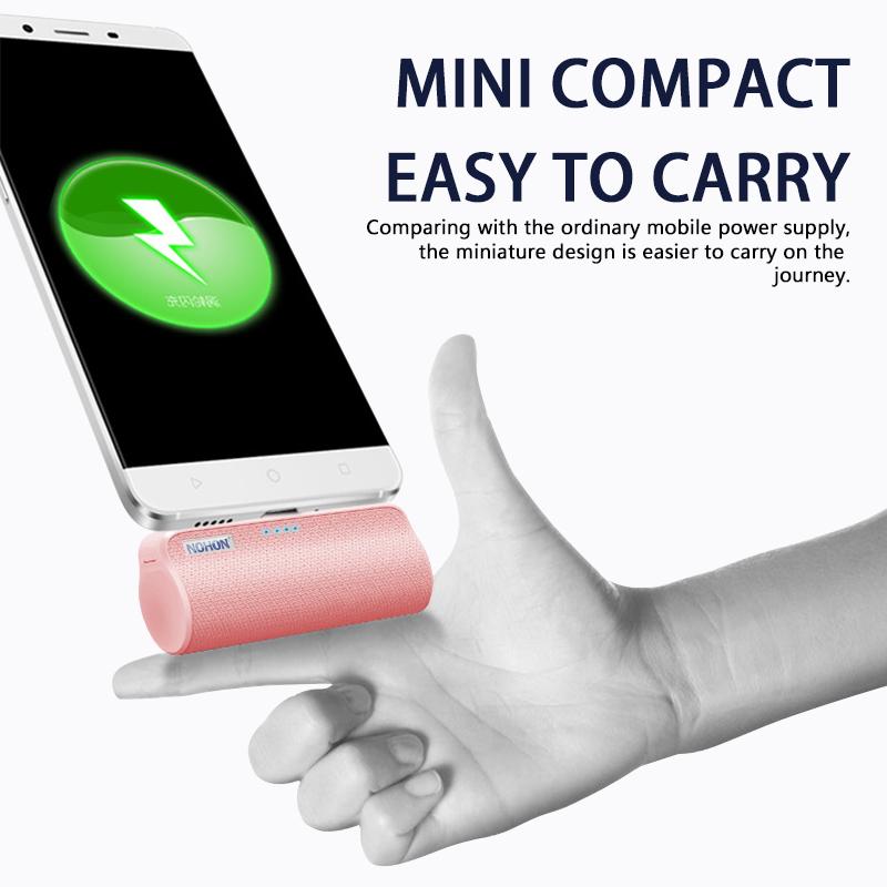Buy NOHON Wireless Mini Power Bank 3000mAh Portable Charger External ...