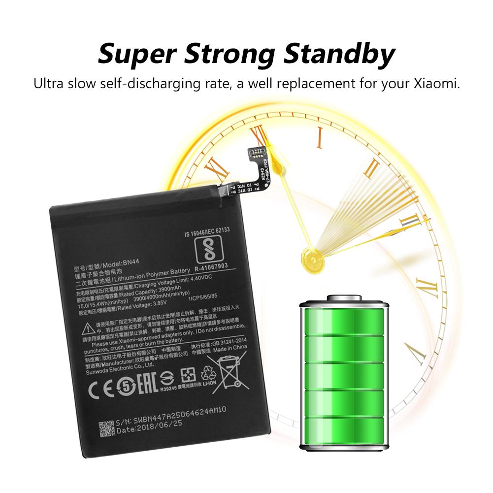 Buy 4000mAh 3.85V Rechargeable Battery BN44 For Xiaomi Redmi 5 Plus ...