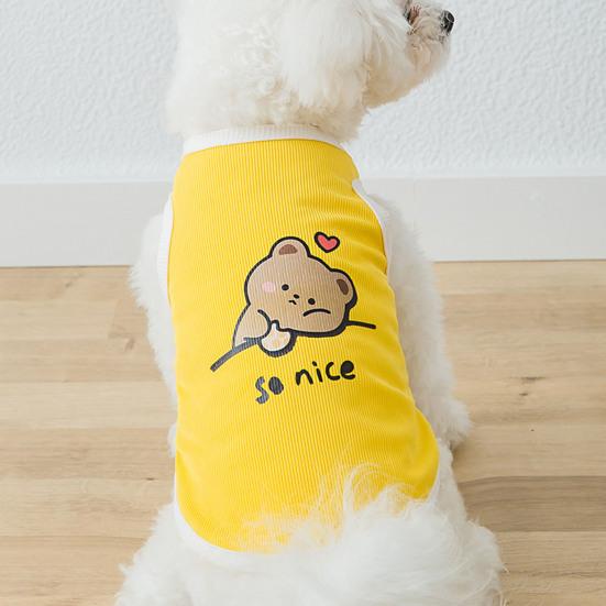 Buy Pet Vest Cartoon Pattern Printing Two-legged Ice-silk Fashion Dog ...