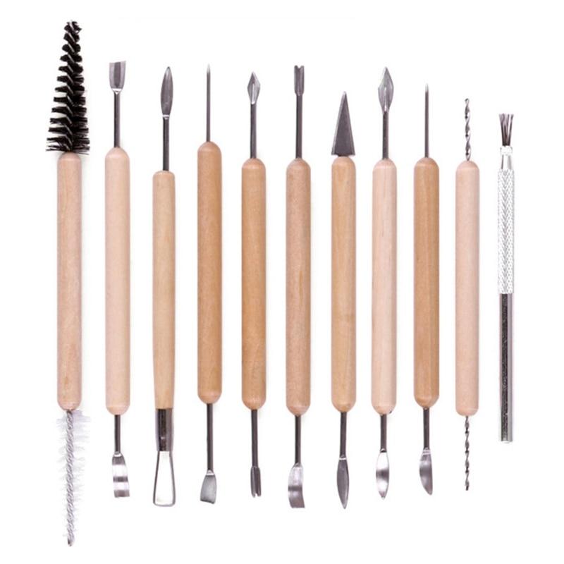 Buy 30pcs DIY Clay Pottery Tool Set Drill Pen Ceramics Sculpting ...