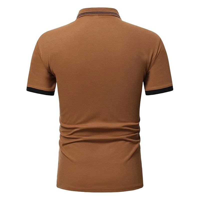 Cheap 2023 New Men Pure Color Short Sleeve Polo Shirt , Men Oversize ...
