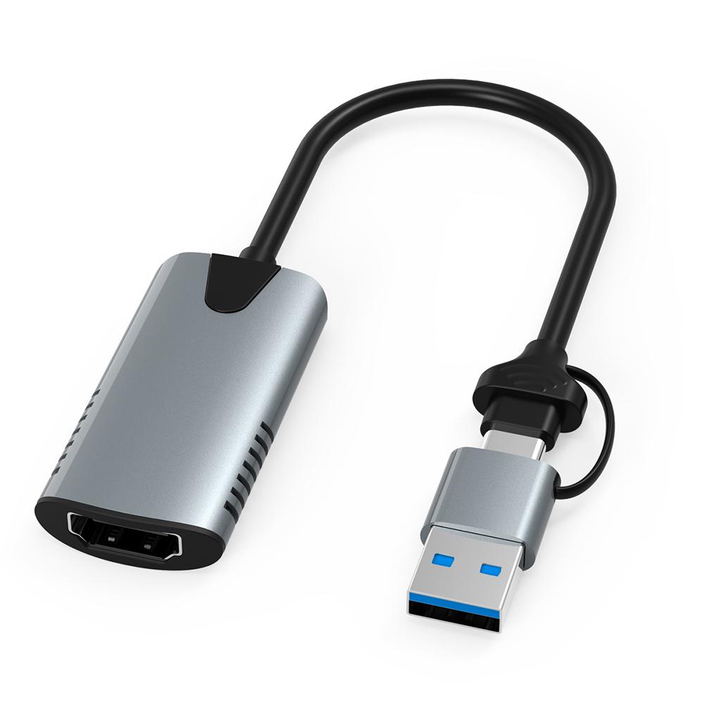 HDMI-compatible to USB HD Video Capture Card USB A Type-C Streaming ...