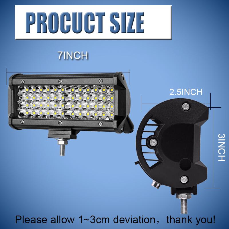Buy 144W LED Work Light Offroad Lamp for Jeep SUV ATV Car Truck Car ...