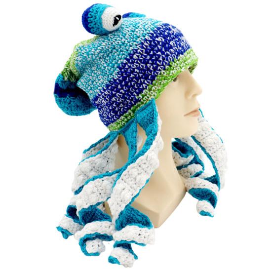 Squid Hat Woven Keep Warm Comfortable Adult Octopus Tentacle Hat for ...
