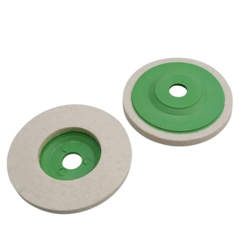 Buy 2pcs/Set Wool Buffing Grinding Wheel Felt Polishing Discs Pads Set ...
