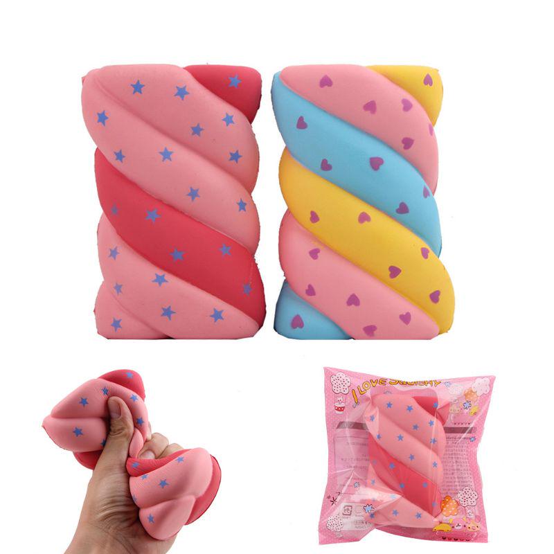 Buy New Rainbow Marshmallow Jumbo Squishy Toys Slow Rising Stress ...