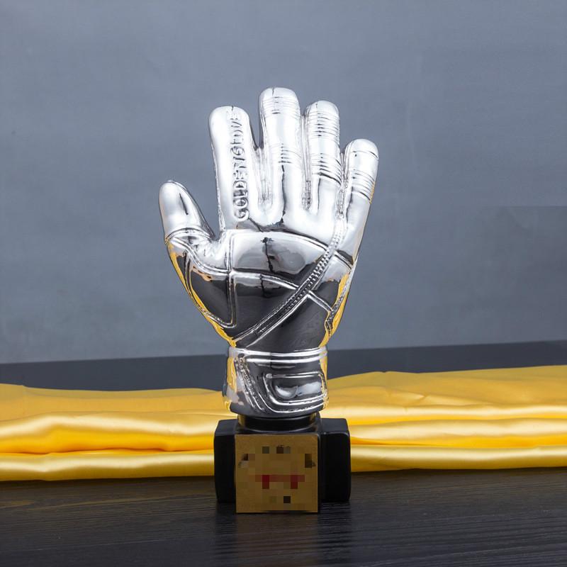 Buy Football Match Golden Gloves Trophy Creative Trophy Custom Plating ...