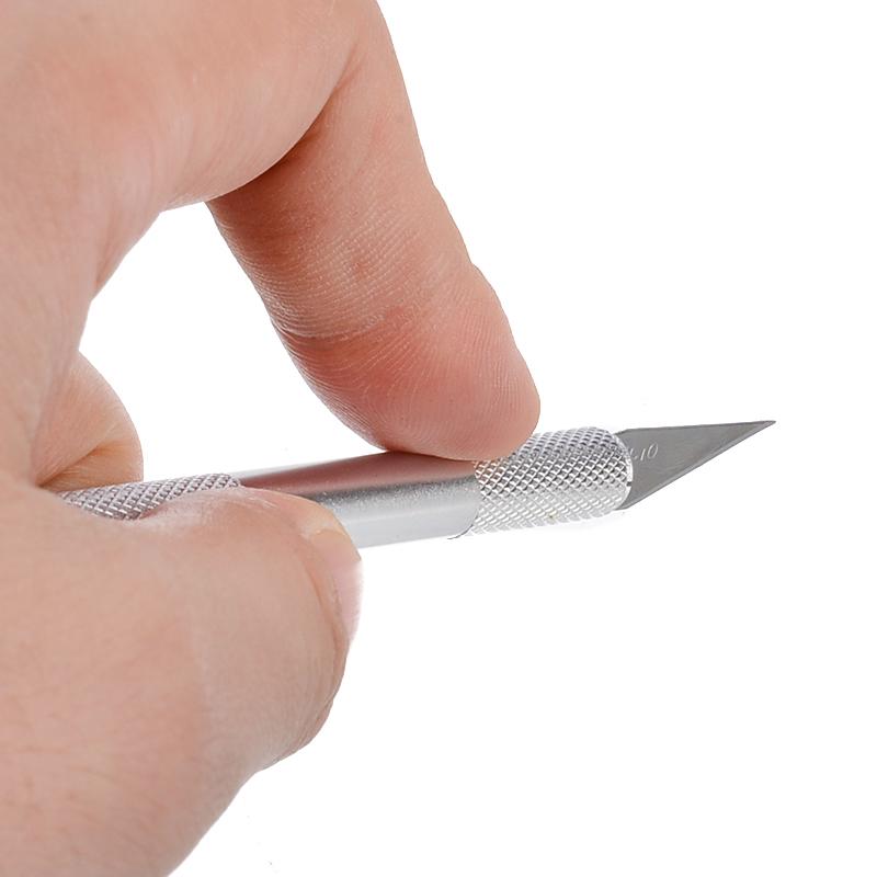 Buy PDTO Scalpel Blade Cutter 6 Blades Metal Scalpel Hobby Cutter ...
