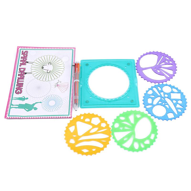 Buy Flower Ruler Sets Children Puzzle Drawing Template Cartoon ...
