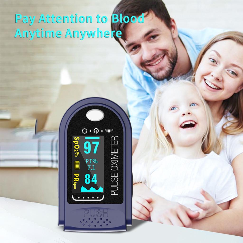 Buy Home Fingertip Blood Oxygen Saturation Oximeter Monitor Heart Rate ...