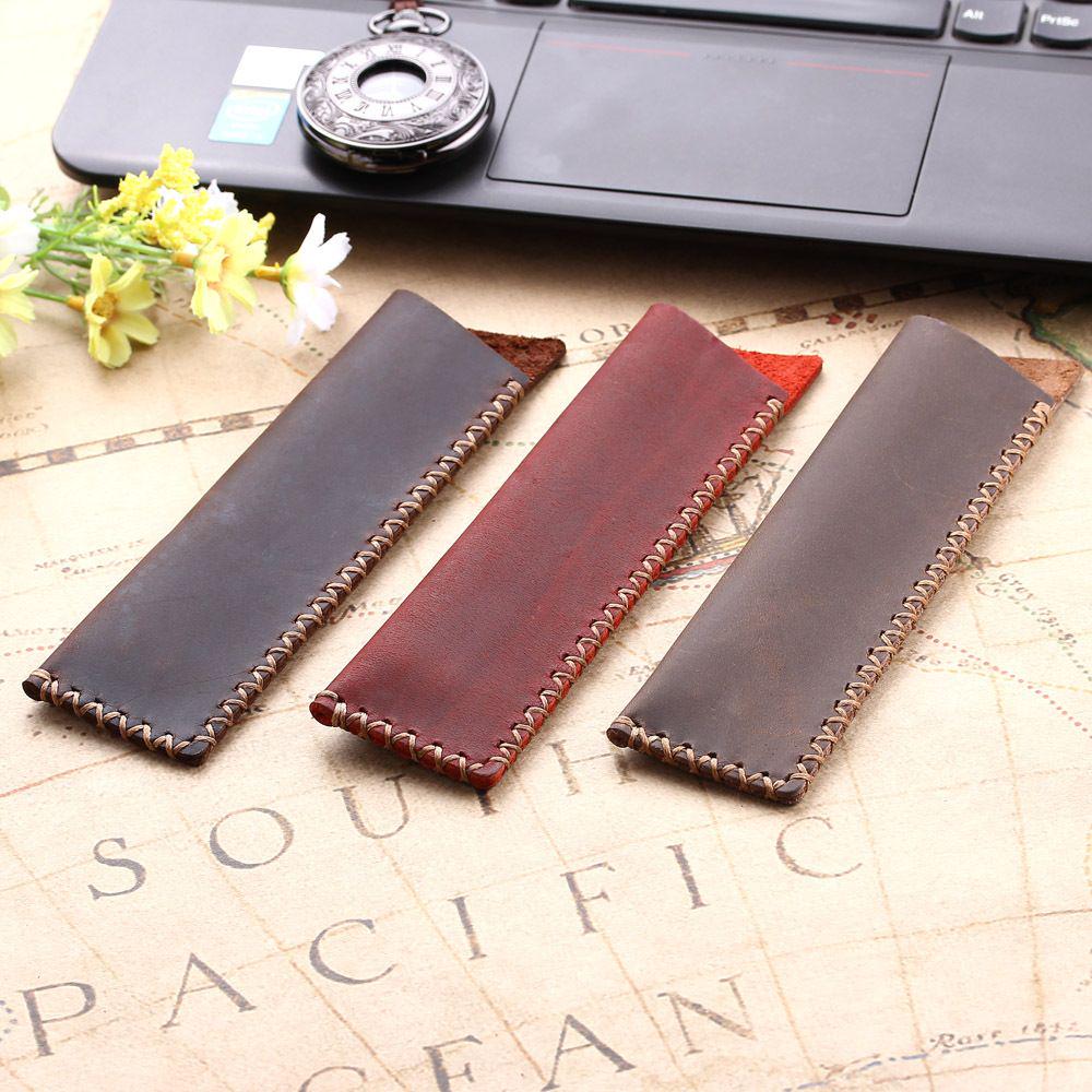 Buy Retro Genuine Rustic Vintage Leather Pencil Case Pen Bag at ...