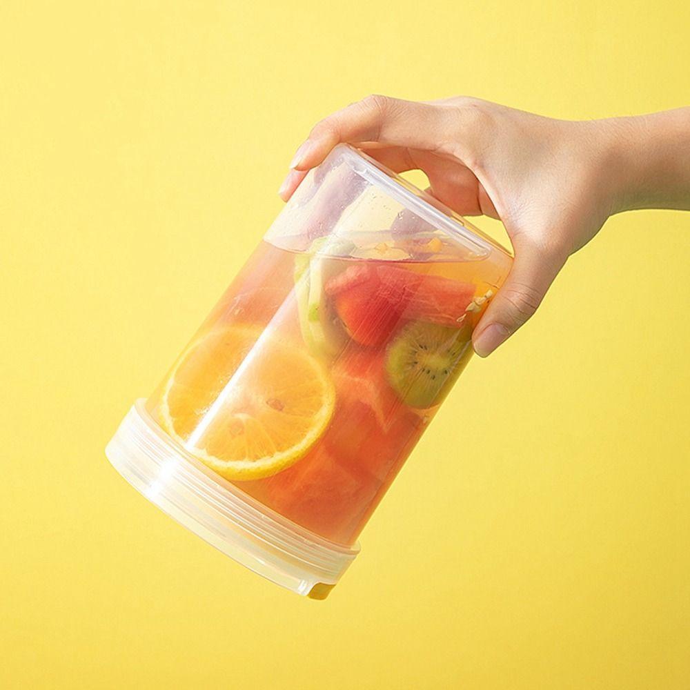 Round Food Storage Box Mini Hermetic Pot Portable Food Fresh Keeping ...