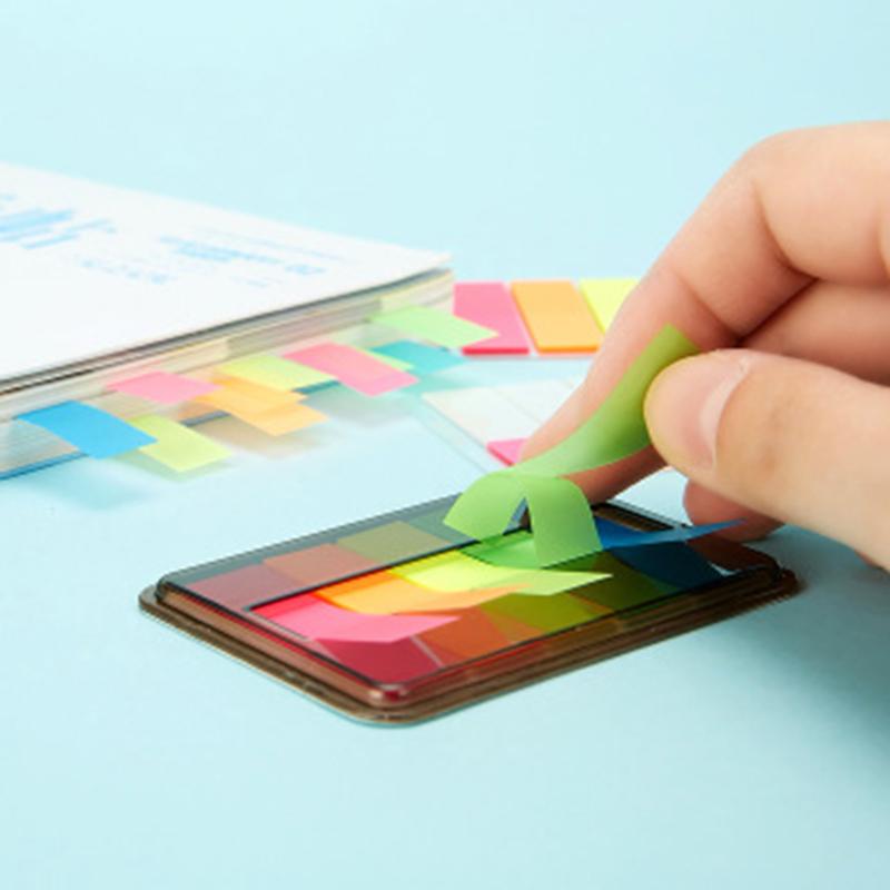 Buy Fluorescent Clear Sticker Memo Flags Post It Bookmark Index Pad Tab ...