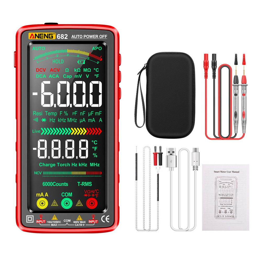 Cheap ANENG 682 Smart Multimeter Big Color Screen Ammeter Rechargeable ...