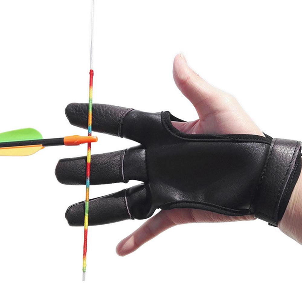 Archery Finger Protector Hand Guard Glove Safety Bow Shooting Hunting ...