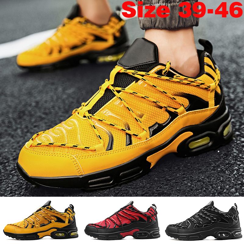 Buy Men's Fashion Air Cushion Running Shoes Lightweight Sports Breathable Walking Shoes Sneakers ...