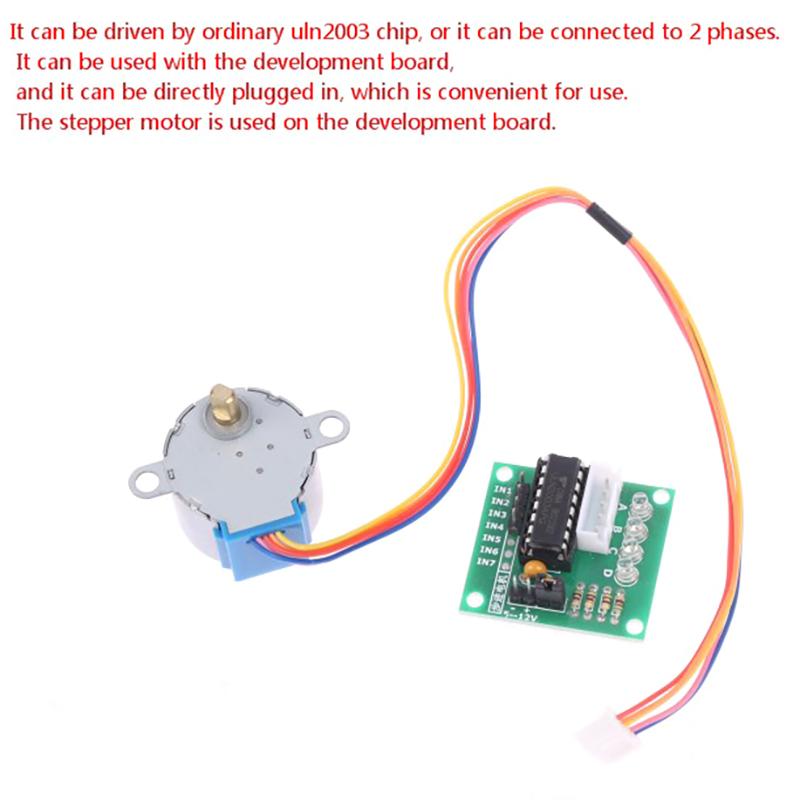 Buy Dc 12V 5V Reduction Step Gear Stepper Motor 4 Phases For Arduino ...