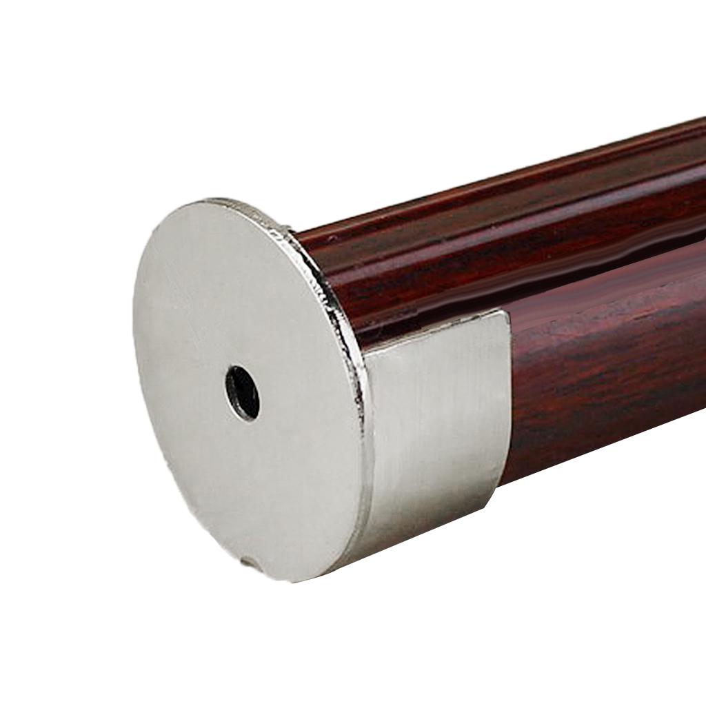 Buy 2 Pairs Recess Bracket Curtain Rail Support Pole Wall Mount at ...