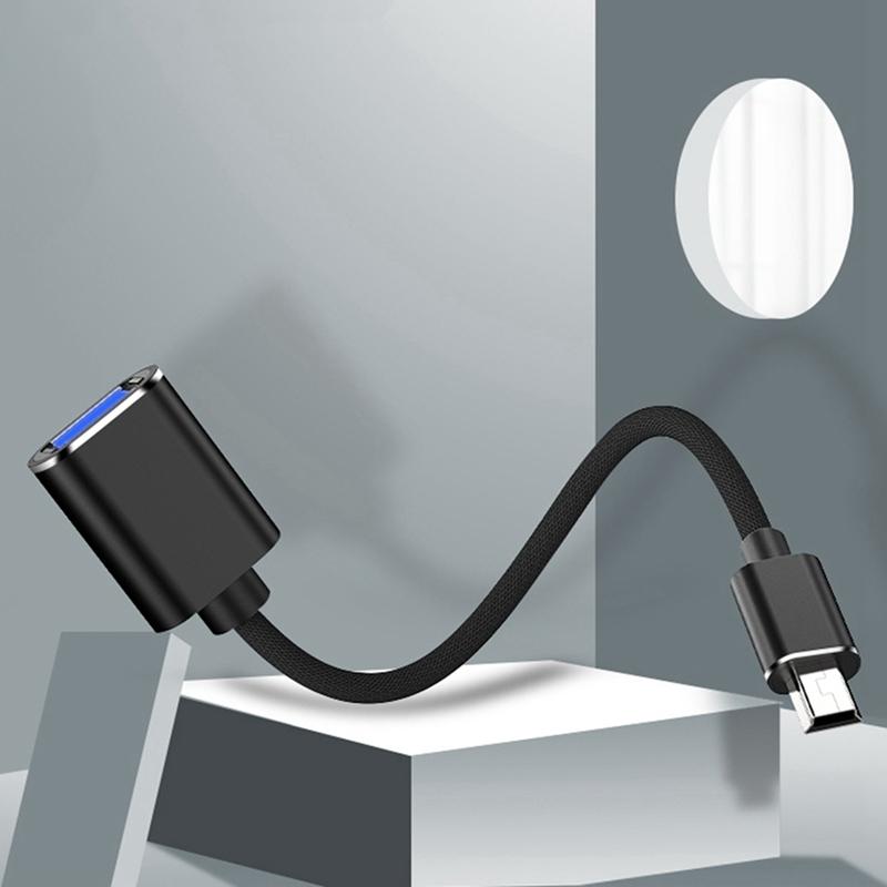 Buy Mini To Usb 2.0 A Female OTG Adapter Cable 0.08 Copper Wires ...