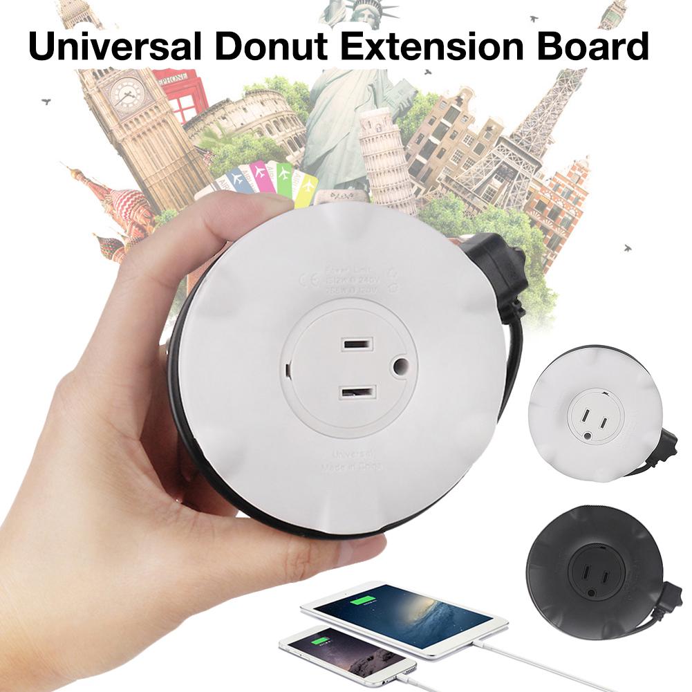 Buy Universal Donut Extension Board Socket Portable Travel Adapter ...