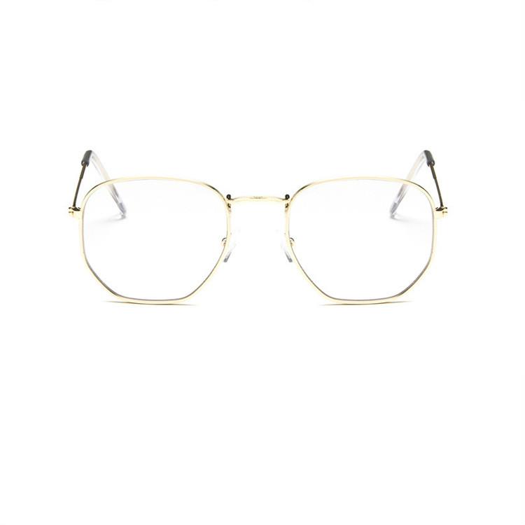 Buy XY Retro Metal Small Square Glasses Frame Literary Polygon Frame ...