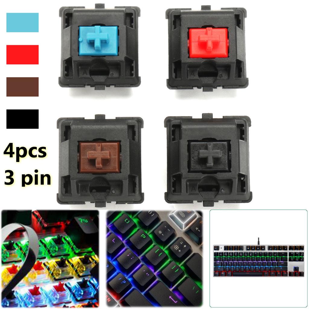 Buy 4Pcs 3 Pin Sampling Testing Switches For Cherry MX Wired Mechanical ...