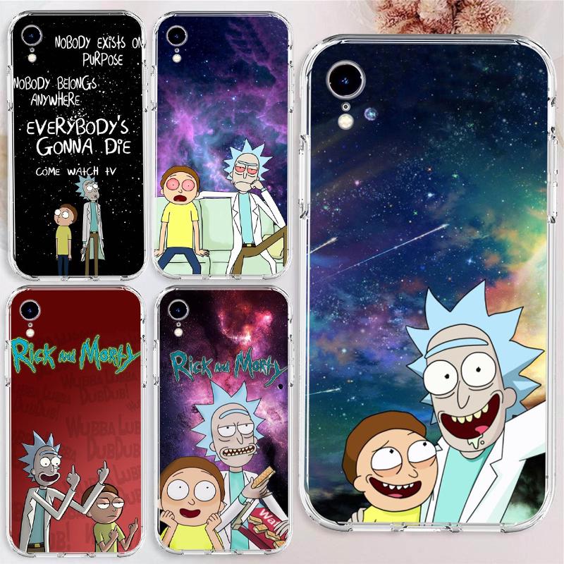Rick and Morty Silicone phone Case for iPhone 6/7/8 iPhone X 11 for ...