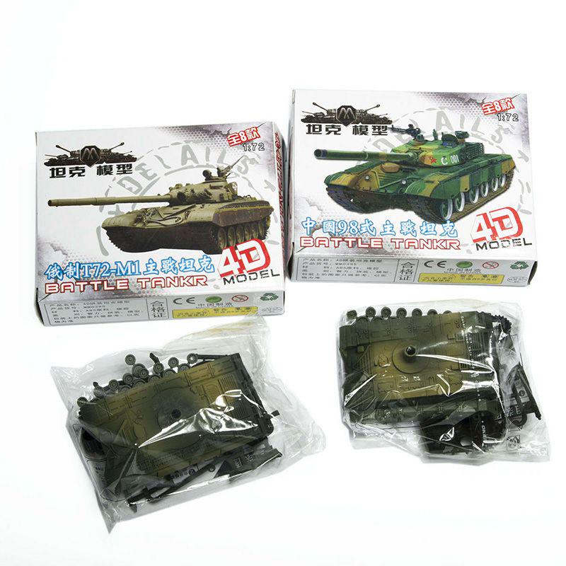 Buy 1/72 4D 8pcs Assemble Tank 4D Plastic Model Kit The Battle Chariot ...