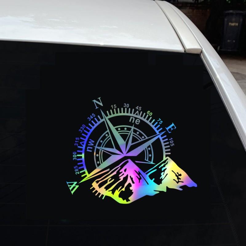 Satın alın Car Sticker Compass Mountain Compass Navigation Car Sticker ...