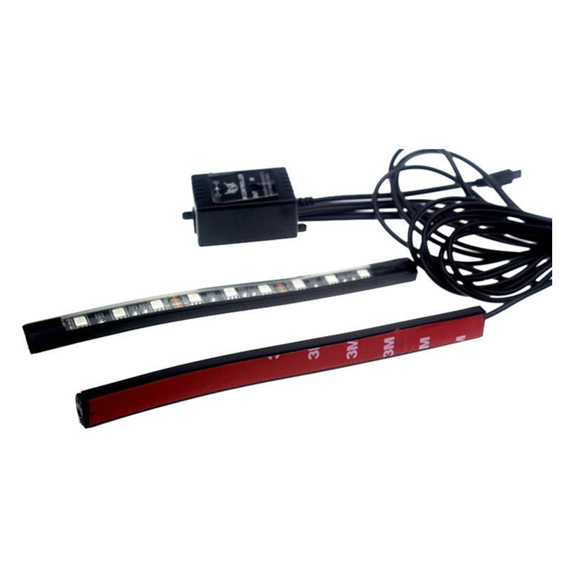 1set Glow Full Color LED Interior Car Kit Under Dash Foot Well Strip ...