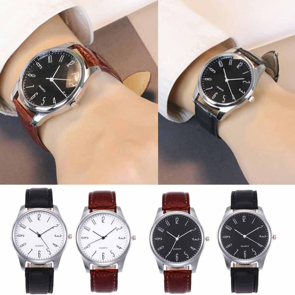 Cheap Explosive Mens Simple Business Fashion Leather Quartz Wrist Watch ...