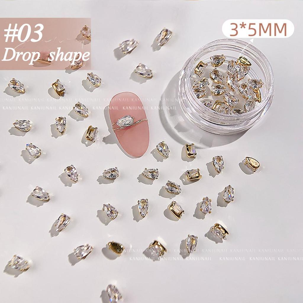 Buy 10 Pcs/Set New DIY Multi-Size 3D Mini Zircon Nail Diamonds Nail ...