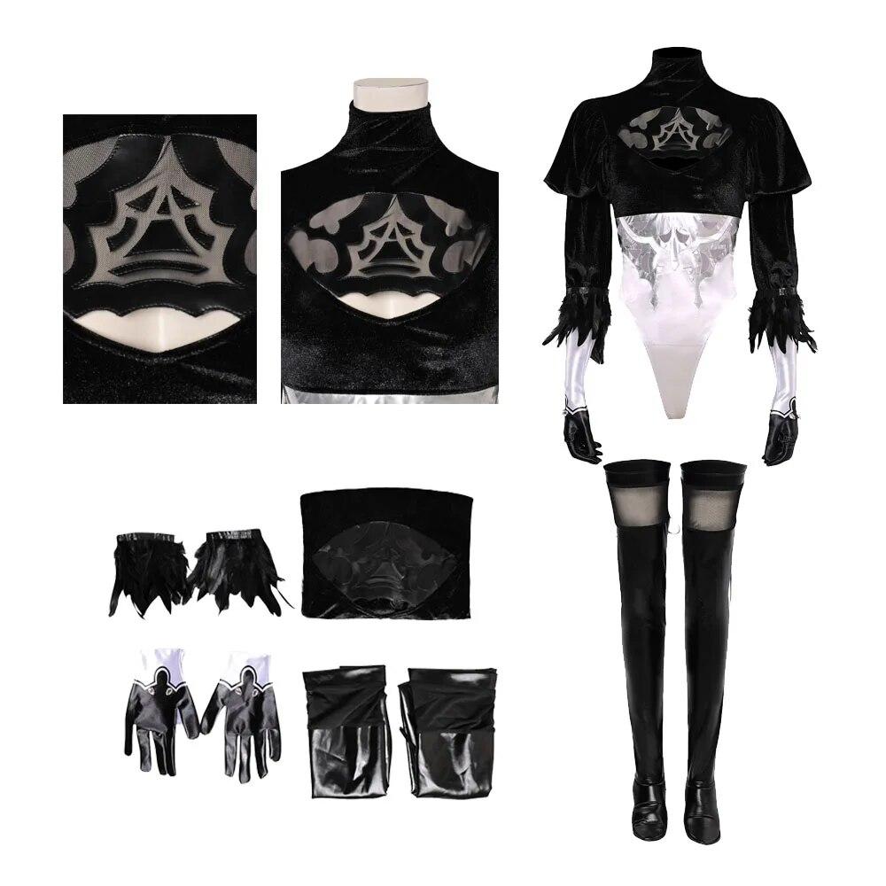 Cheap YoRHa 2B Cosplay Costume Game NieR Cos Automata Outfits Fantasy ...