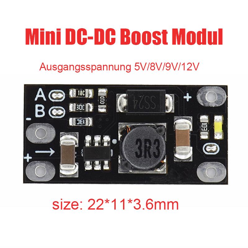 Buy Xtian Mini Voltage Converter Step-Up Module 5V 8V 9V 12V Power ...