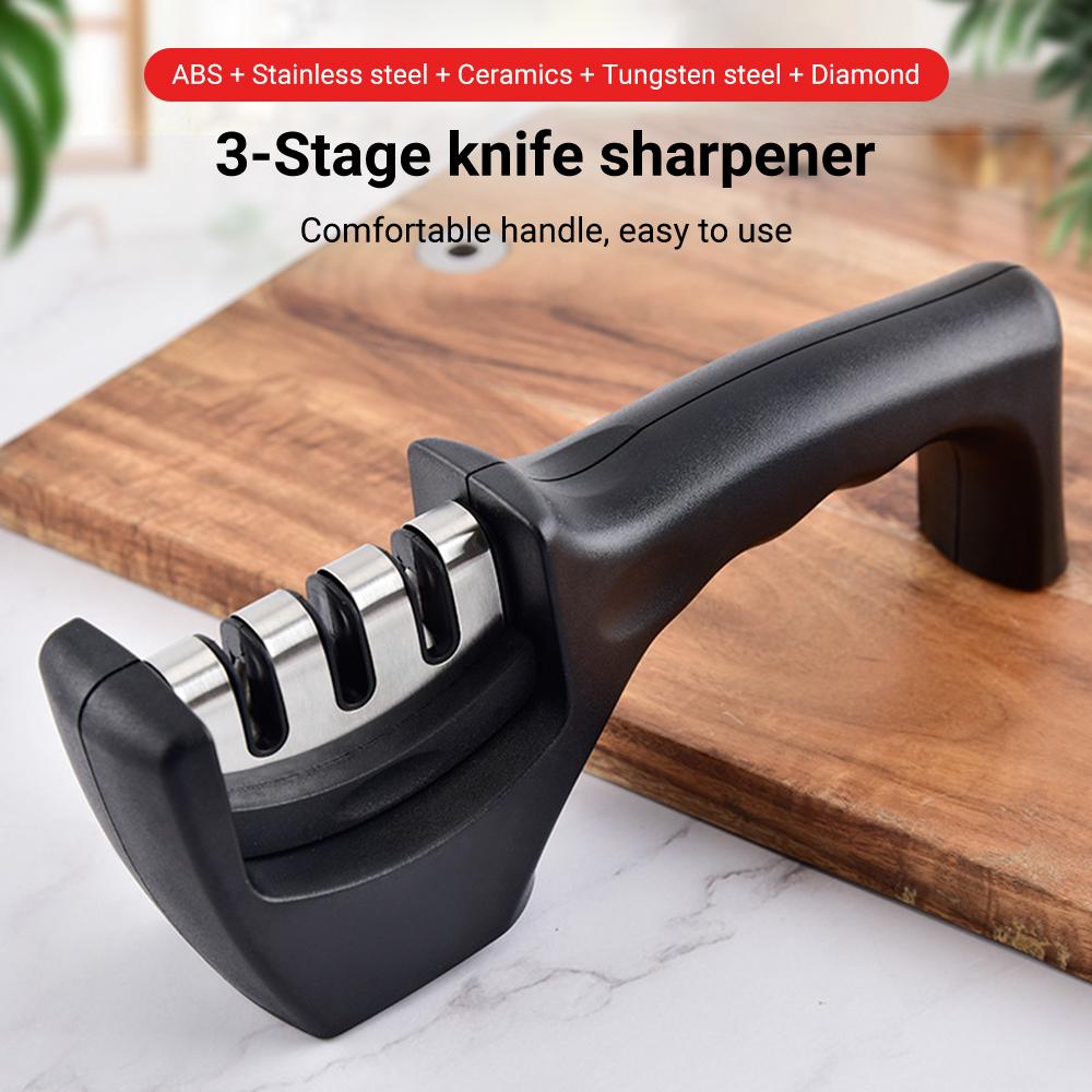 Satın alın 3-Stage Kitchen Knife Sharpener Detachable Head Manual ...