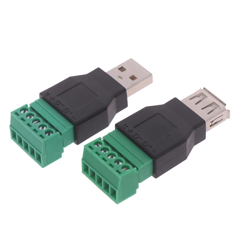 Usb 2.0 Tip A Erkek Bayan 5P Vidalı Kalkan Terminal Fiş Konnektör ...